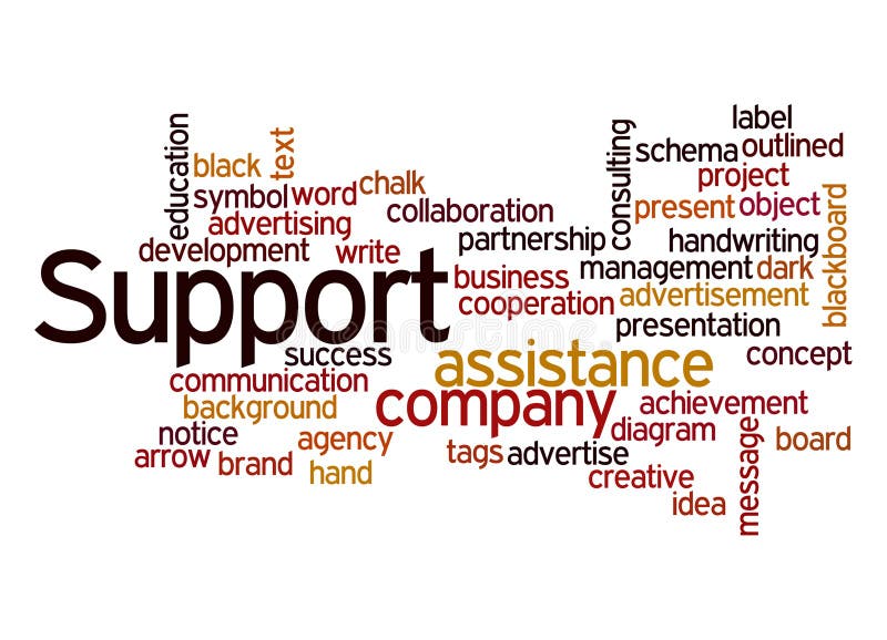 Word Cloud with SUPPORT Concept Stock Photo - Image of development ...