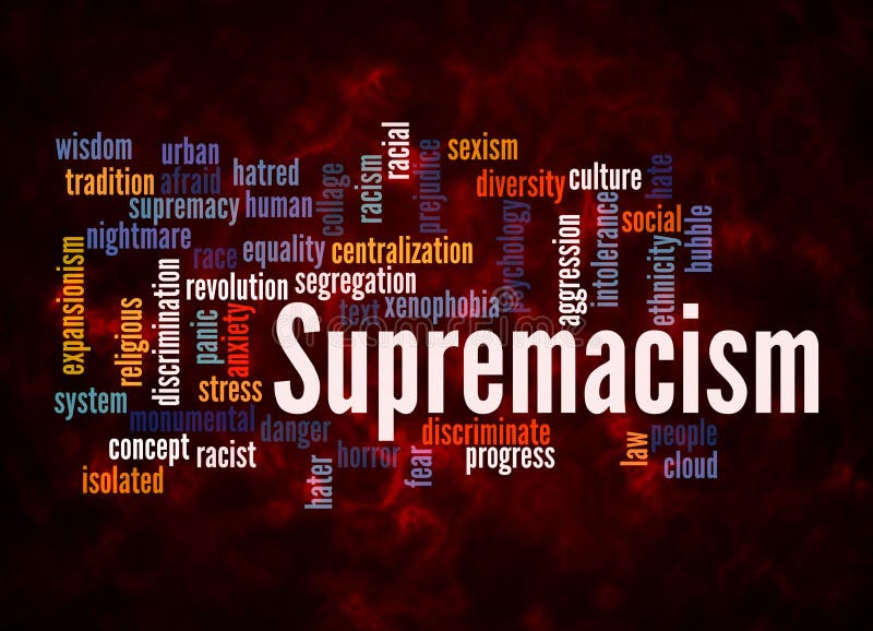 Word Cloud with SUPREMACISM Concept Create with Text only Stock ...