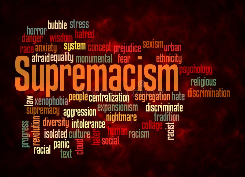 Word Cloud with SUPREMACISM Concept Create with Text only Stock ...