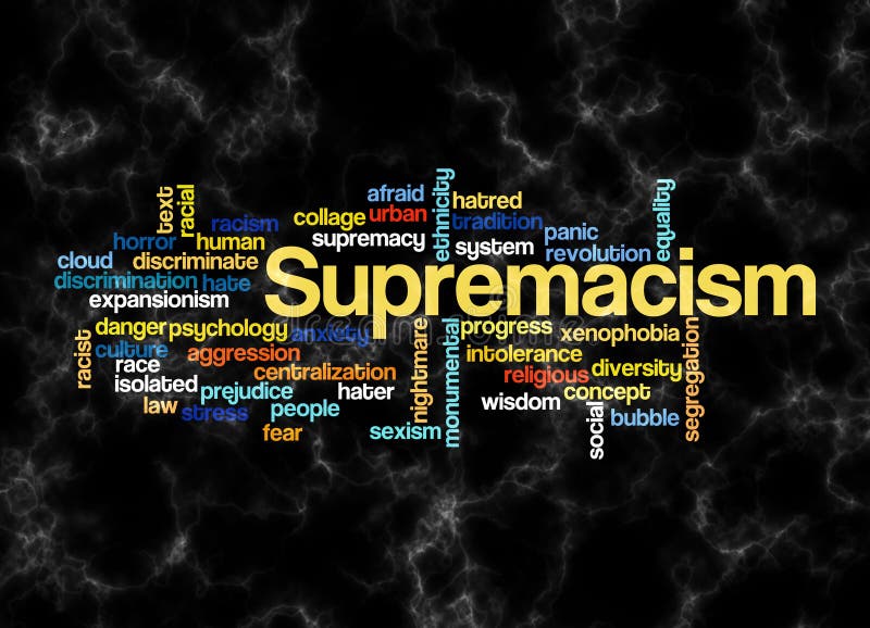 Word Cloud with SUPREMACISM Concept Create with Text only Stock ...