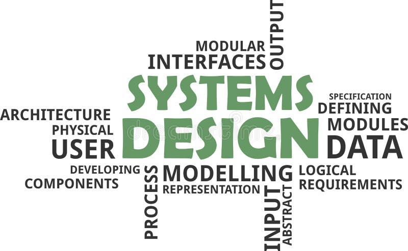 Word Cloud - Systems Design Stock Vector - Illustration of design, user ...