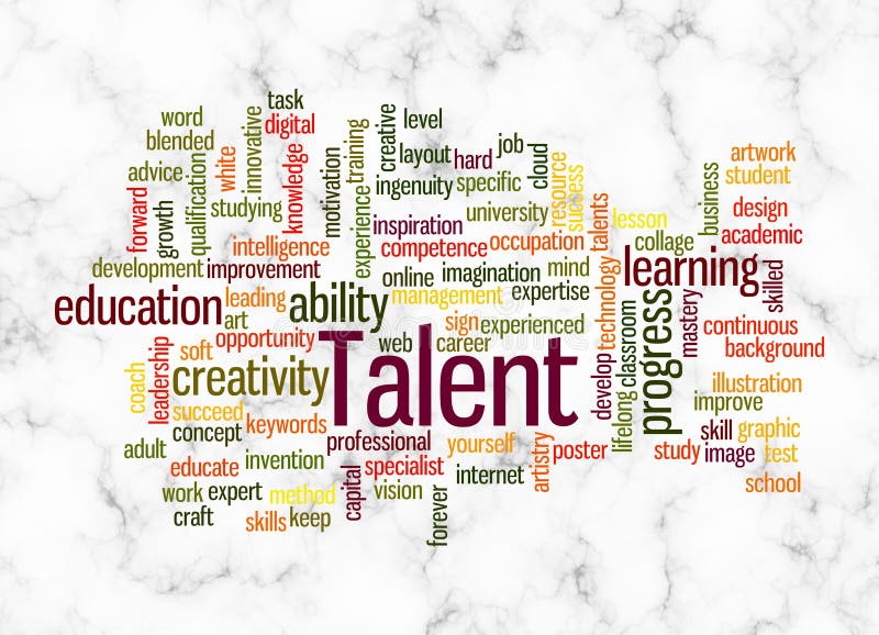 Word Cloud with TALENT Concept Create with Text only Stock Image ...