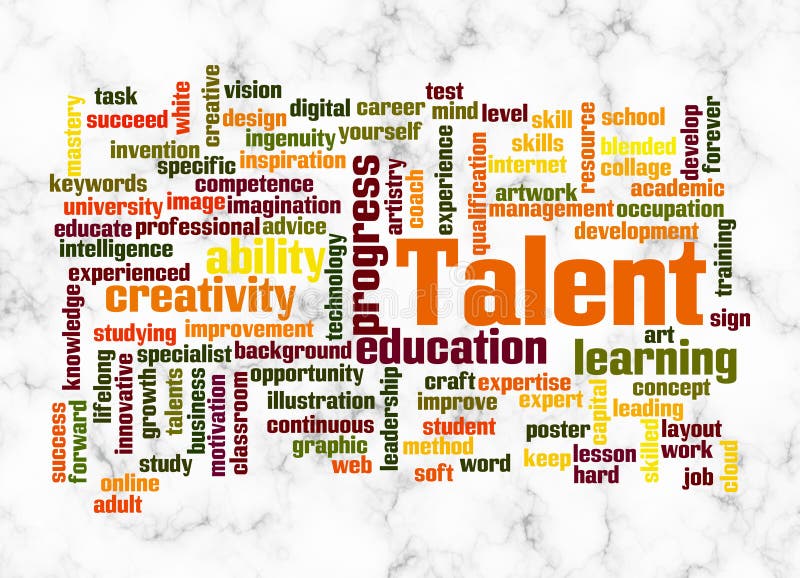 Word Cloud with TALENT Concept Create with Text only Stock Photo ...
