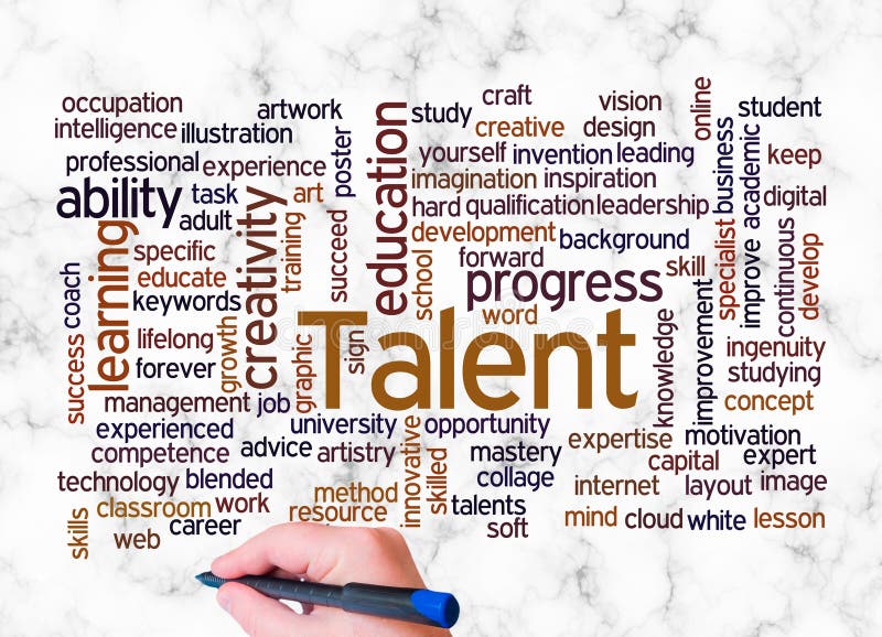 Word Cloud with TALENT Concept Create with Text only Stock Image ...