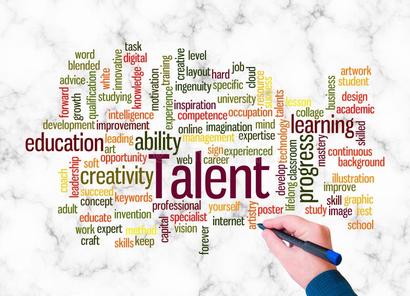 Word Cloud with TALENT Concept Create with Text only Stock Photo ...