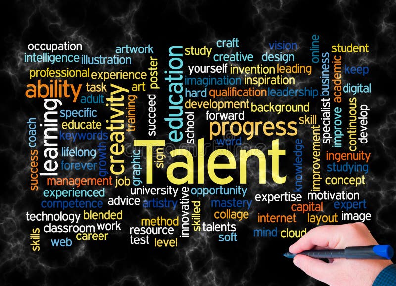 Word Cloud with TALENT Concept Create with Text only Stock Image ...