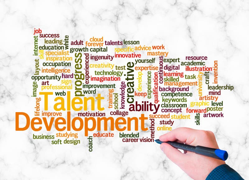Word Cloud with TALENT DEVELOPMENT Concept Create with Text only Stock ...