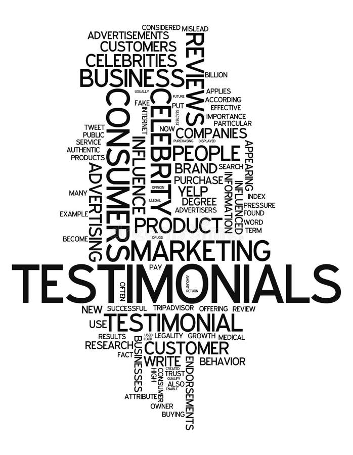 TESTIMONIALS Tag Cloud (customer Service Satisfaction Quality) Stock ...