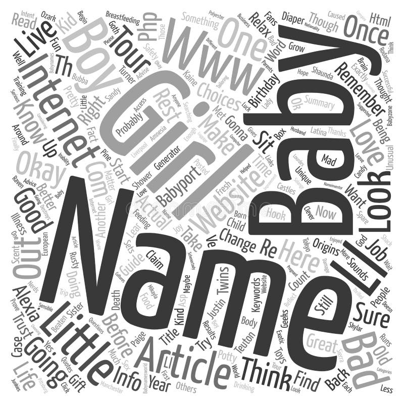 Girl Names Word Cloud Stock Illustrations – 4 Girl Names Word Cloud ...