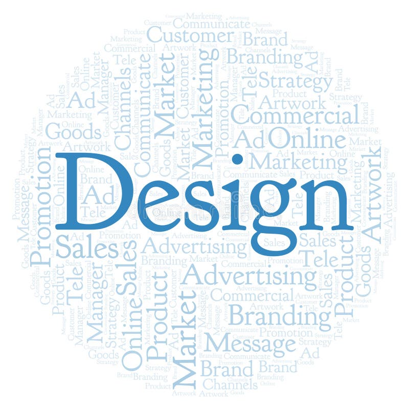 Design Wordcloud stock illustration. Illustration of layout - 15580394