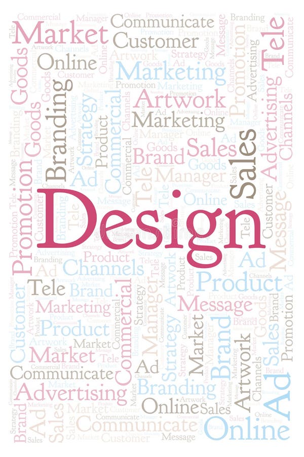 Design Wordcloud stock illustration. Illustration of layout - 15580394