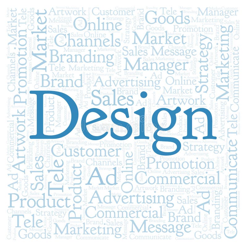 Word Cloud with Text Design. Stock Illustration - Illustration of ...