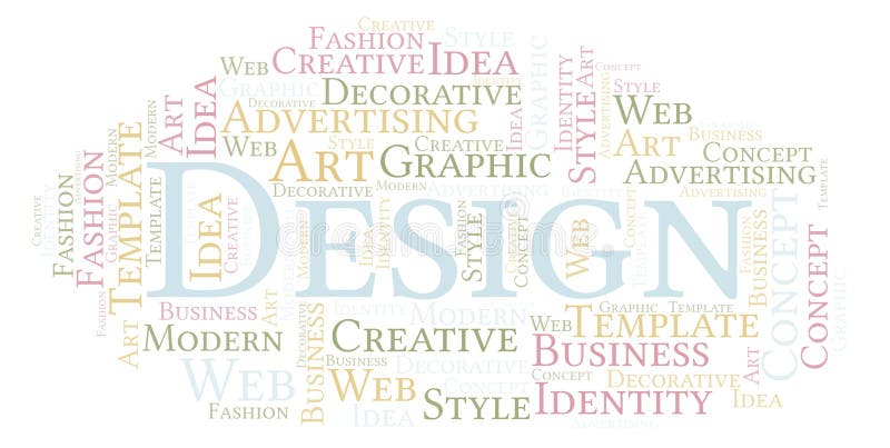 Word Cloud with Text Design. Stock Illustration - Illustration of fonts ...