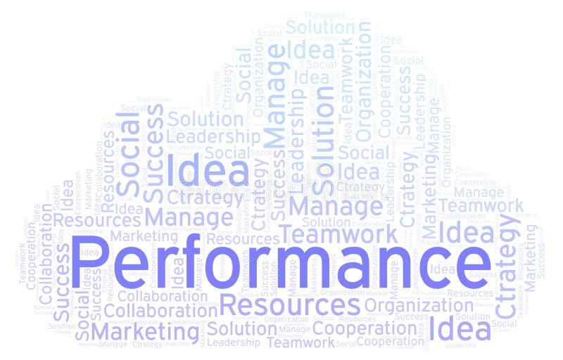 Word Cloud with Text Performance. Stock Illustration - Illustration of ...