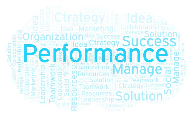 Word Cloud with Text Performance. Stock Illustration - Illustration of ...