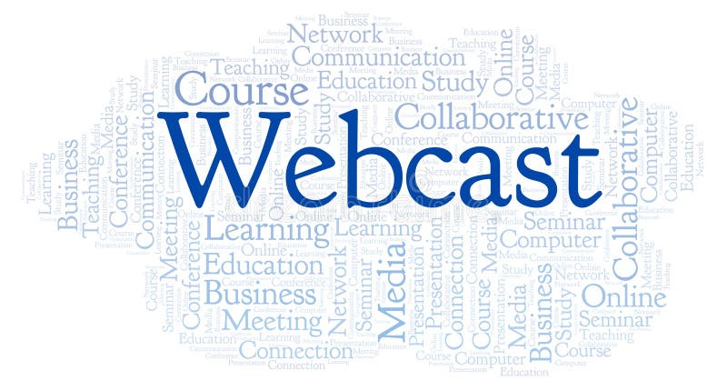 Word Cloud with Text Webcast. Stock Illustration - Illustration of word ...