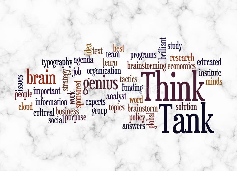 Word Cloud with THINK TANK Concept Create with Text only Stock ...