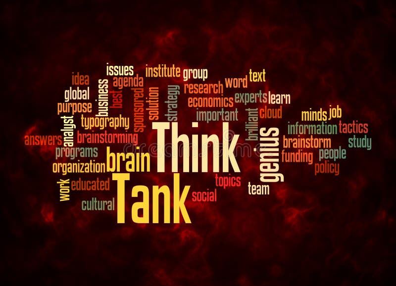 Word Cloud with THINK TANK Concept Create with Text only Stock ...