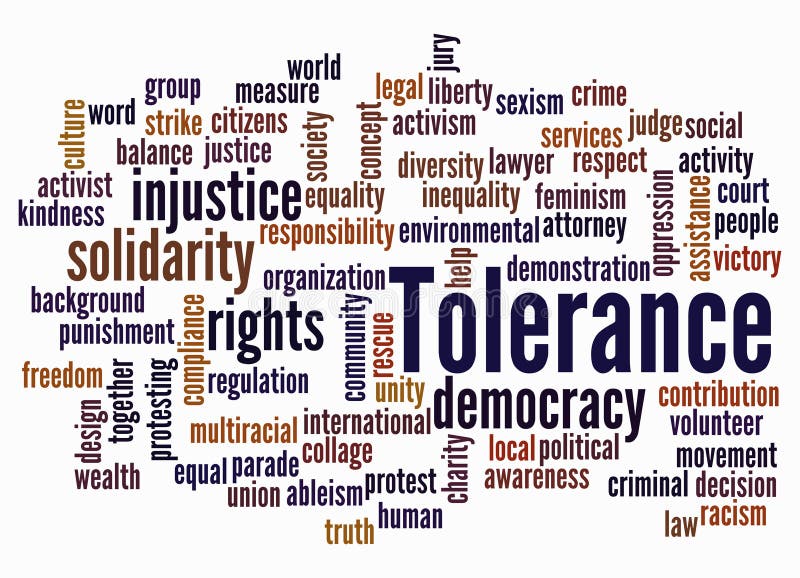 Word Cloud with TOLERANCE Concept Create with Text only Stock ...