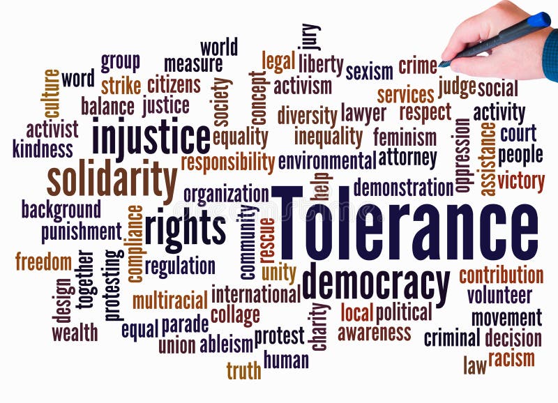 Word Cloud with TOLERANCE Concept Create with Text only Stock Image ...