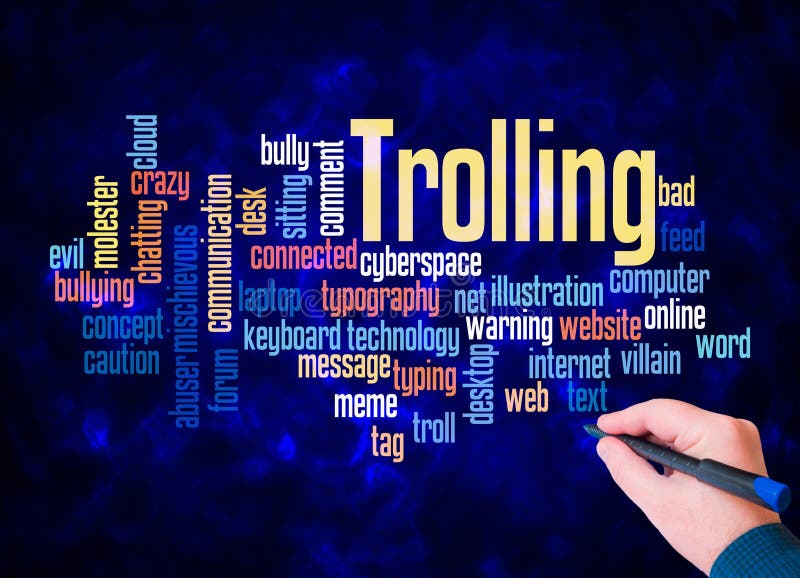 Word Cloud with TROLLING Concept Create with Text only Stock Photo ...