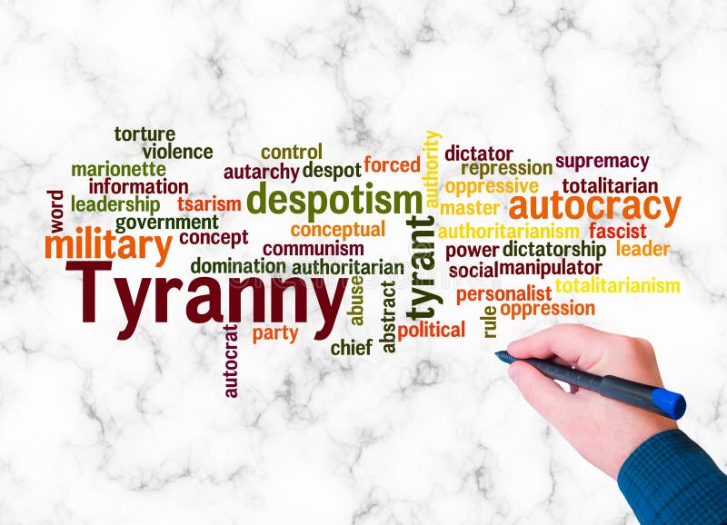 Word Cloud with TYRANNY Concept Create with Text only Stock Image ...