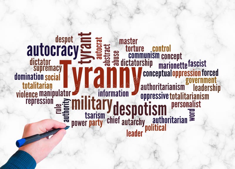 Word Cloud with TYRANNY Concept Create with Text only Stock Photo ...