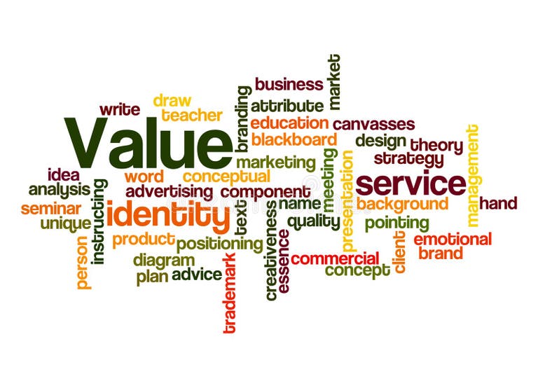 Word Cloud with VALUE Concept Stock Illustration - Illustration of ...