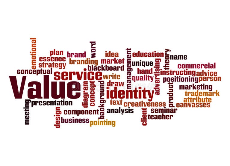 Word Cloud with VALUE Concept Stock Photo - Image of client, brand ...
