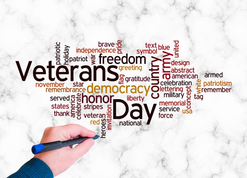 Word Cloud with VETERANS DAY Concept Create with Text only Stock Image ...