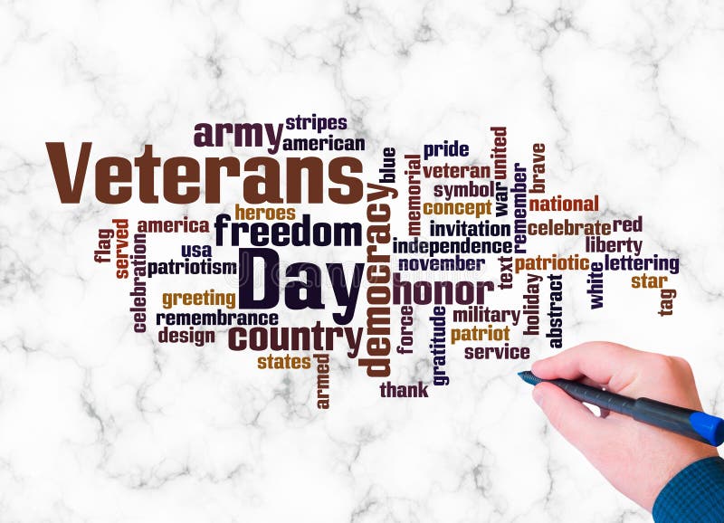 Word Cloud with VETERANS DAY Concept Create with Text only Stock Image ...