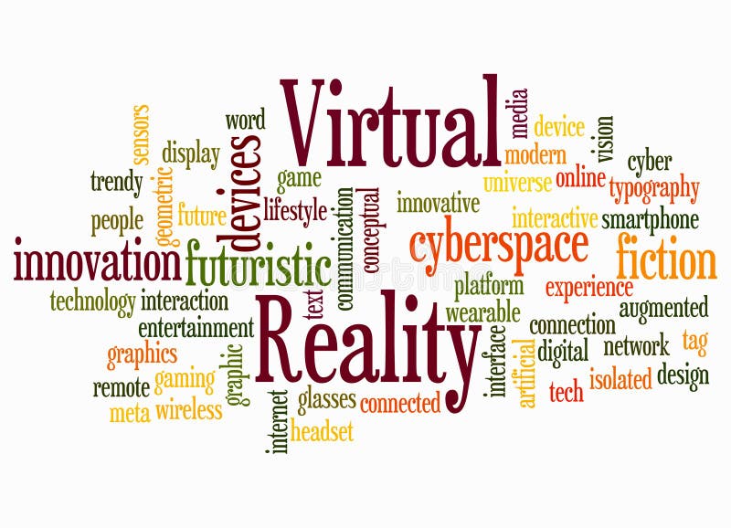 Word Cloud with VIRTUAL REALITY Concept Create with Text only Stock ...