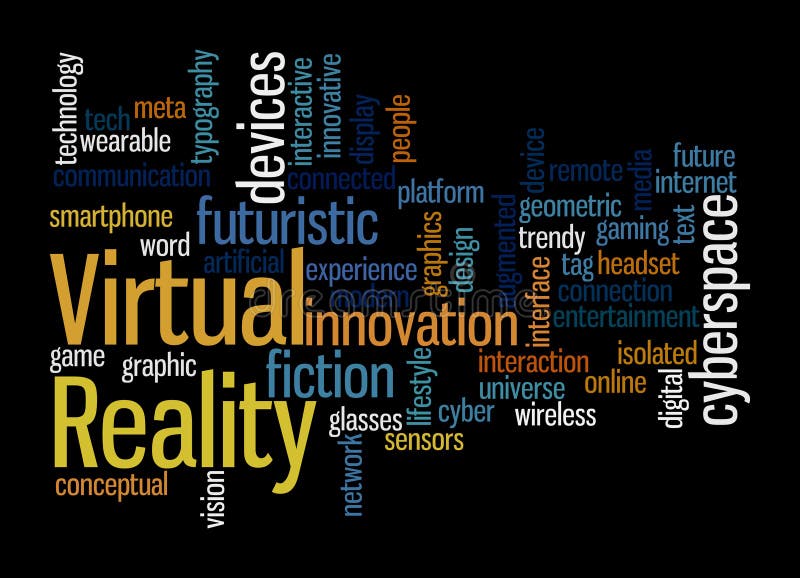 Word Cloud Virtual Reality Stock Illustrations – 196 Word Cloud Virtual ...