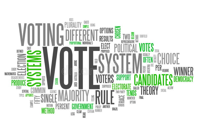 Word Cloud Vote stock illustration. Illustration of artwork - 116271586