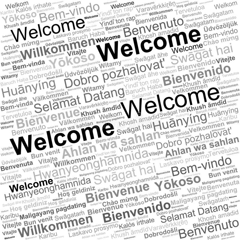 Tag Cloud Welcome in Various Different Global Languages, Vector ...
