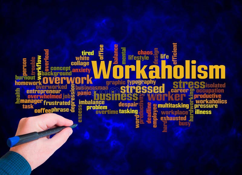 Word Cloud with WORKAHOLISM Concept Create with Text only Stock Photo ...
