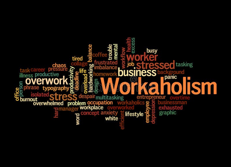 Word Workaholism Stock Illustrations – 46 Word Workaholism Stock ...