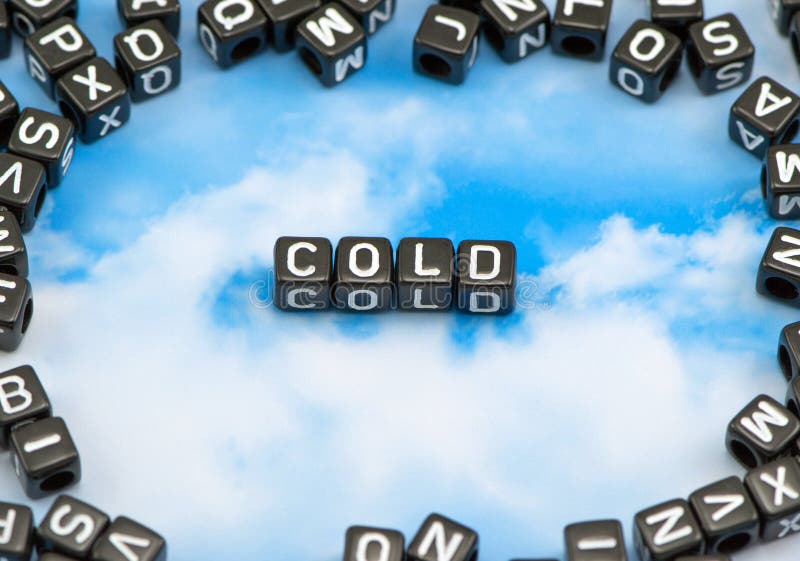 Word Cold Written on Frosty Windscreen Stock Image - Image of window ...