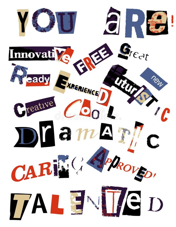 Word Collage stock illustration. Illustration of alphabet - 5772766