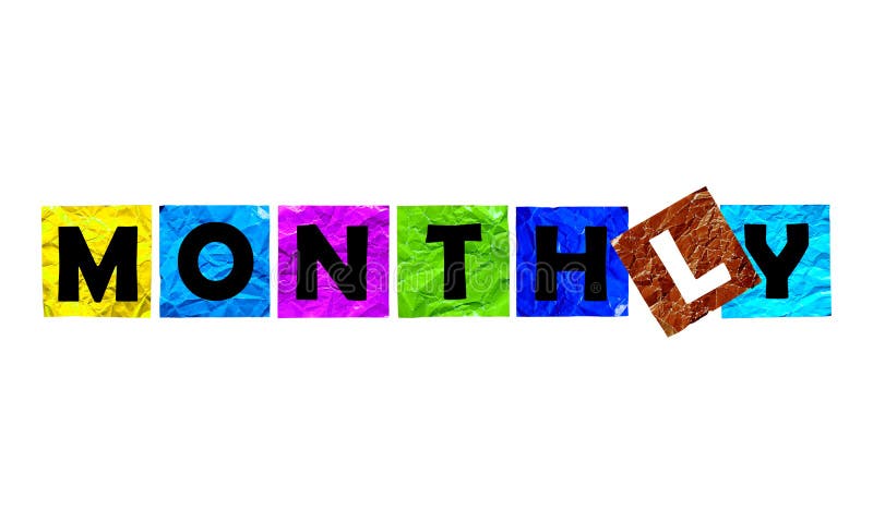 MONTHLY stock image. Image of business, base, collaboration - 229489881