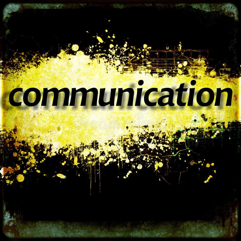 3D Word Communication Background Stock Vector - Illustration of ...