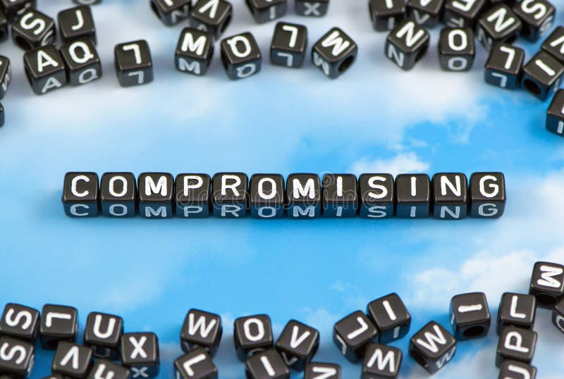 The word compromising stock photo. Image of object, header - 85206892