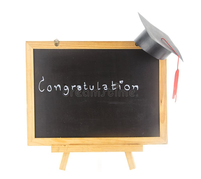 Word Congratulation Board Graduation Hat Stock Photos - Free & Royalty ...