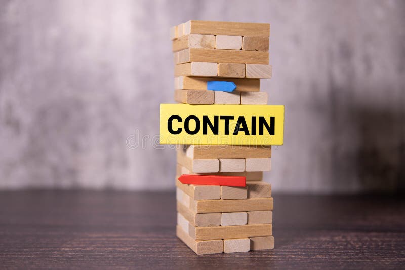 Word Contain Wooden Block Stock Photos - Free & Royalty-Free Stock ...