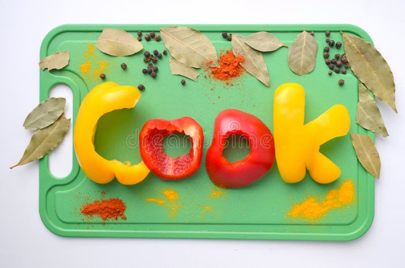 The word cook stock image. Image of agriculture, diet - 62899929