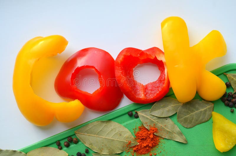 The word cook stock image. Image of notes, natural, diet - 62899899