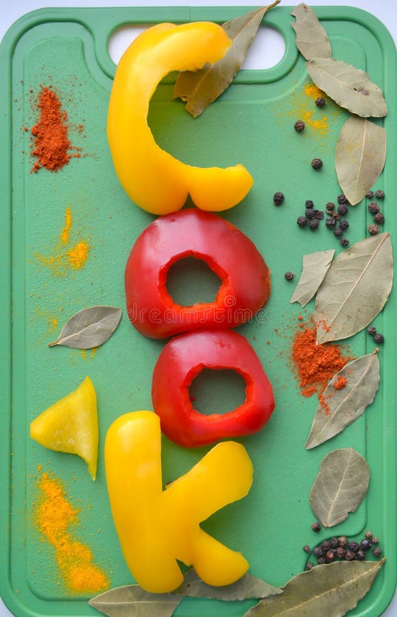 The word cook stock image. Image of conservation, green - 62900267