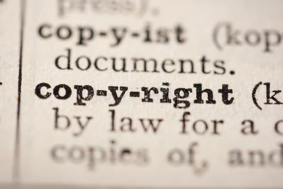 Word copyright stock image. Image of define, copyright - 16575807