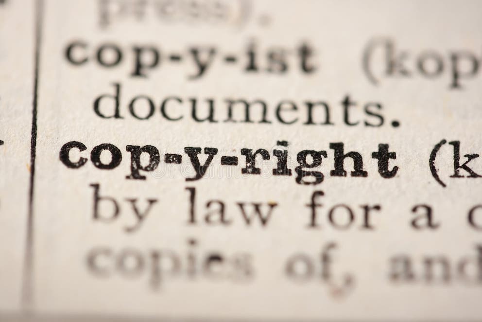 Word copyright stock image. Image of define, copyright - 16575807