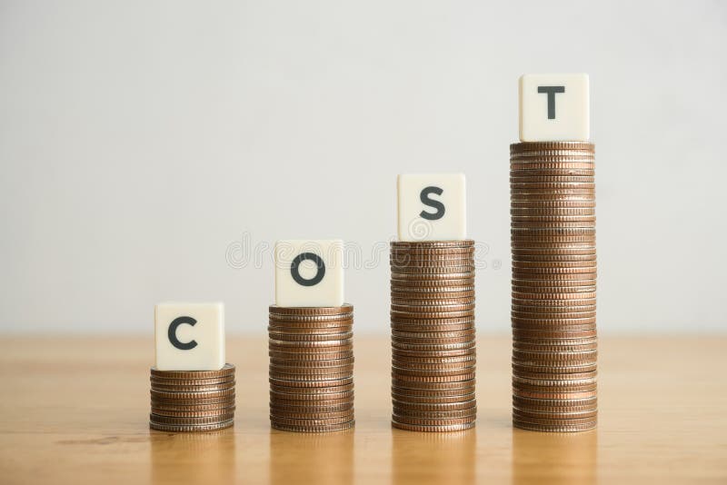 Stack of Coins with Tax Written on it Stock Image - Image of stack ...